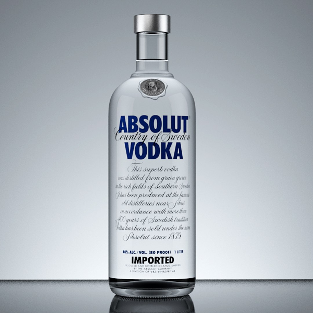 Max Absolut Vodka Bottle