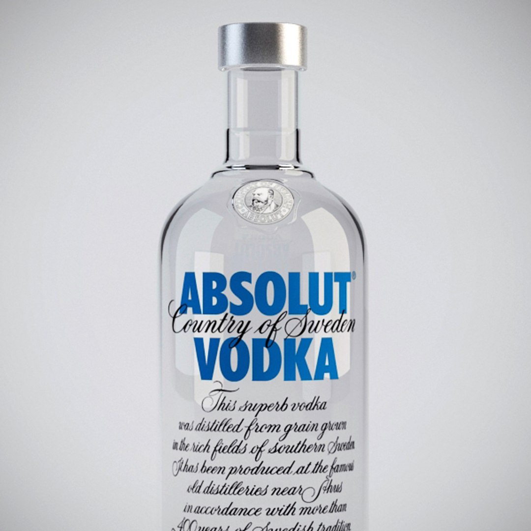 Max Absolut Vodka Bottle