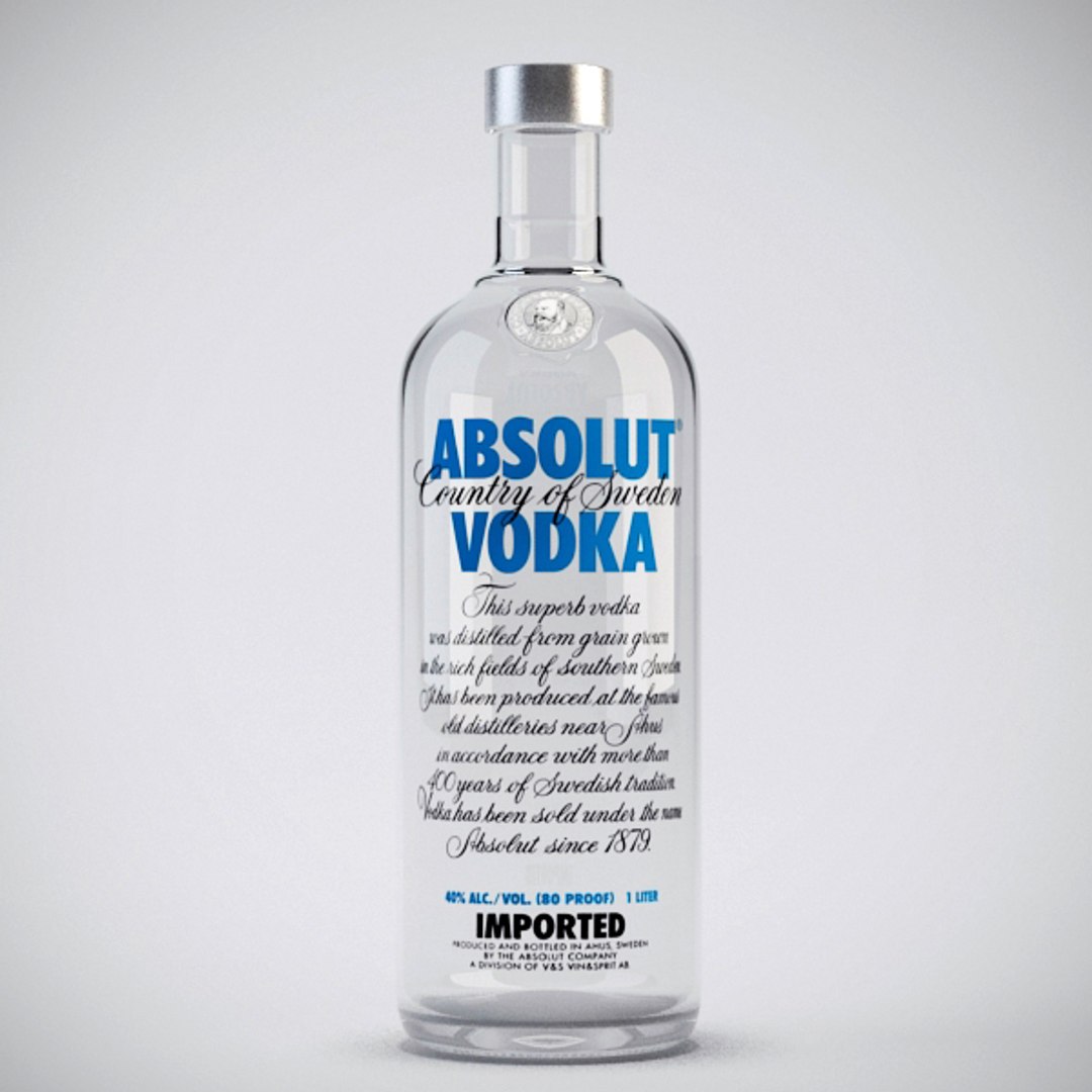 Max Absolut Vodka Bottle