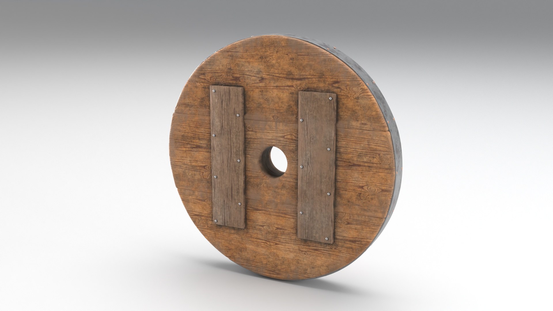 Free 3D Model Antique Solid Wooden Wheel - TurboSquid 2137885