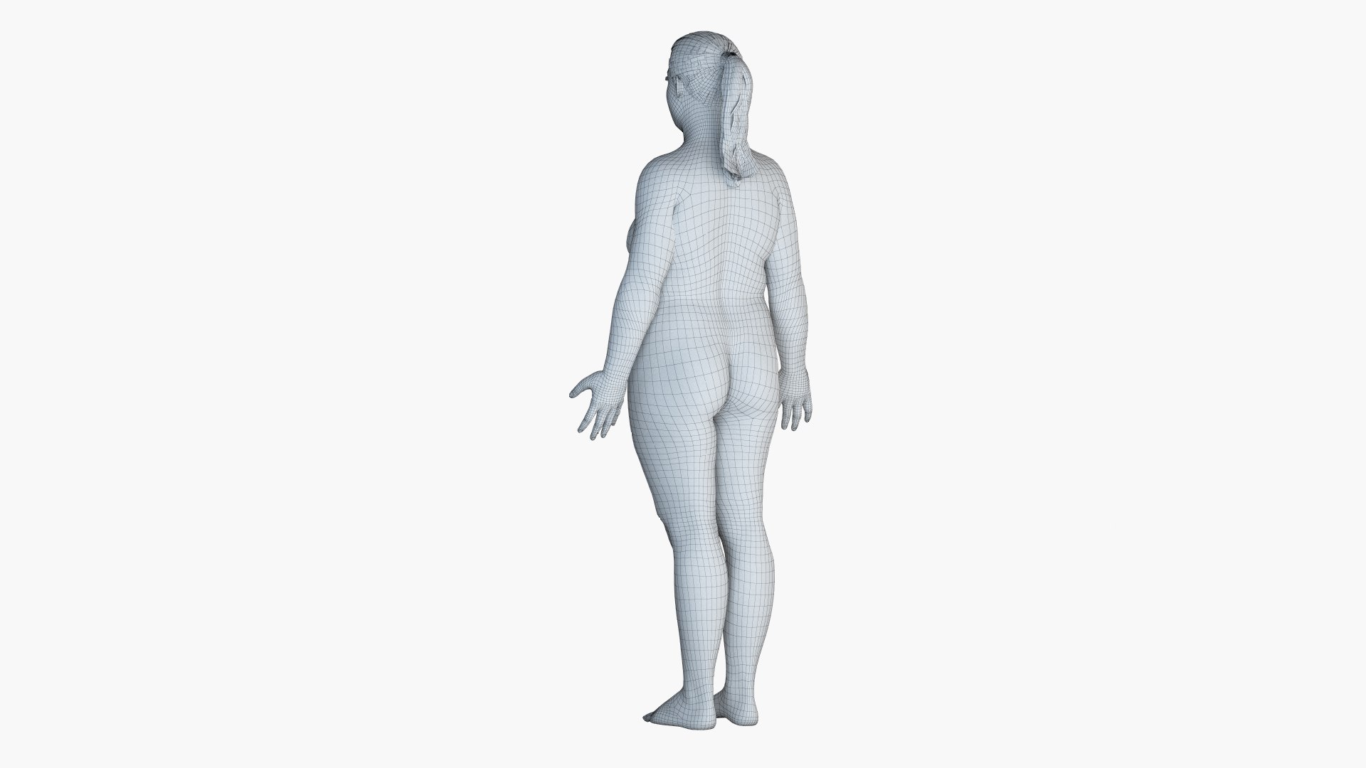 3D Model Obese Female Body - TurboSquid 1716323