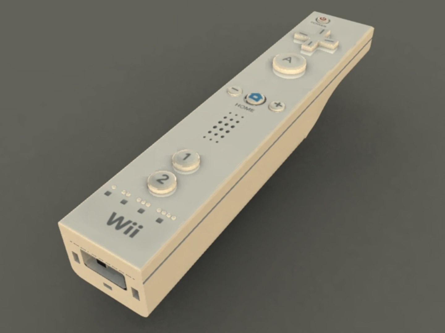nintendo wii controller 3d model