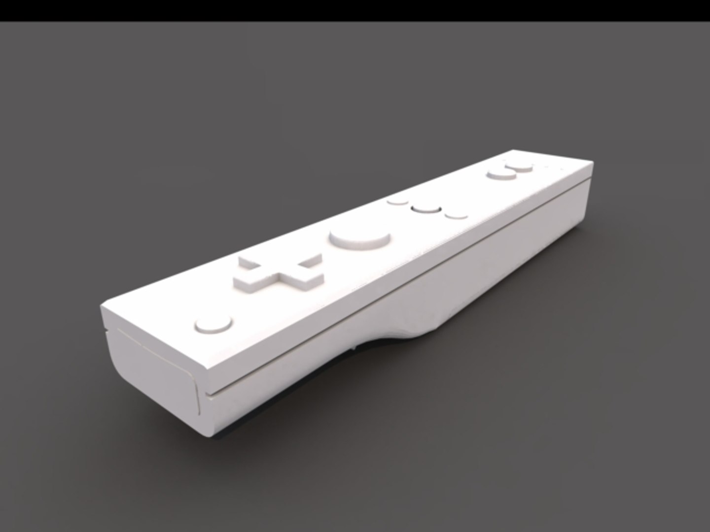 nintendo wii controller 3d model