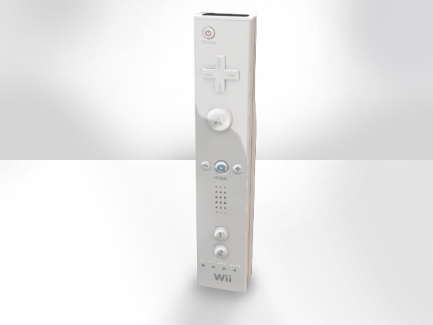 nintendo wii controller 3d model