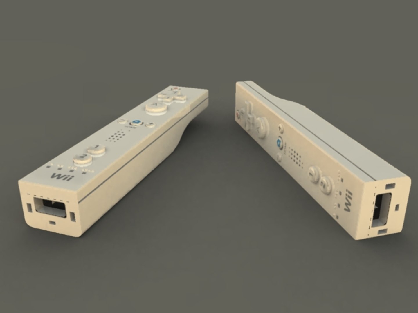 nintendo wii controller 3d model