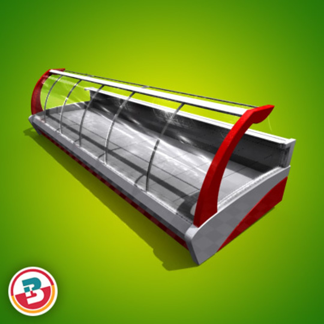 3d Grocery Display Cases Retail