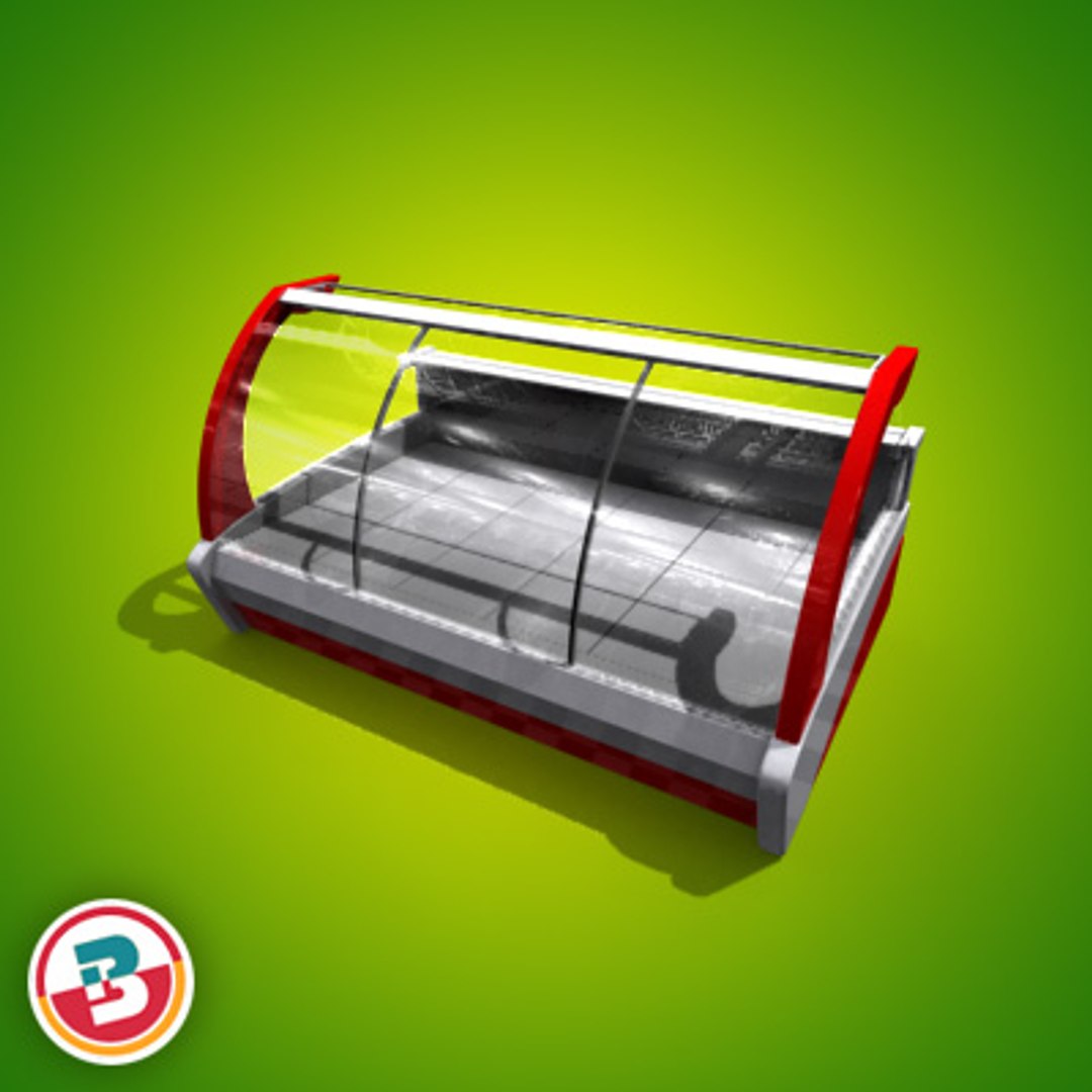 3d Grocery Display Cases Retail