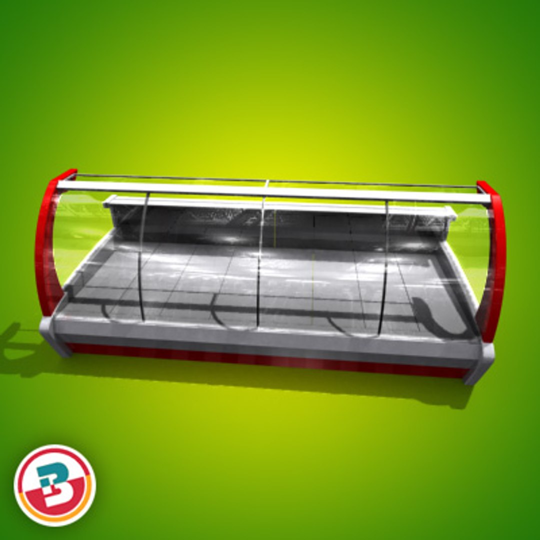 3d Grocery Display Cases Retail