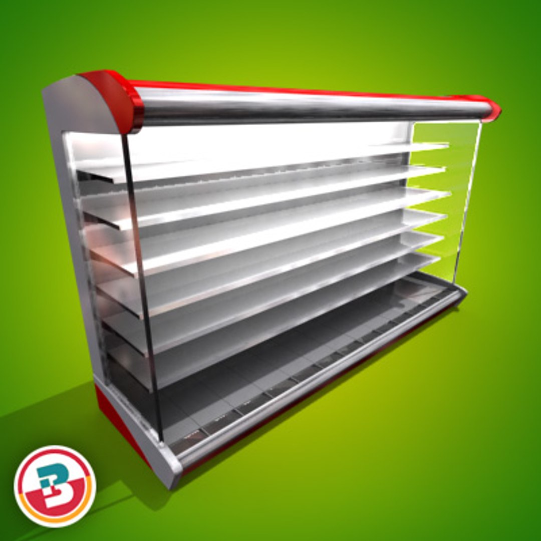3d Grocery Display Cases Retail