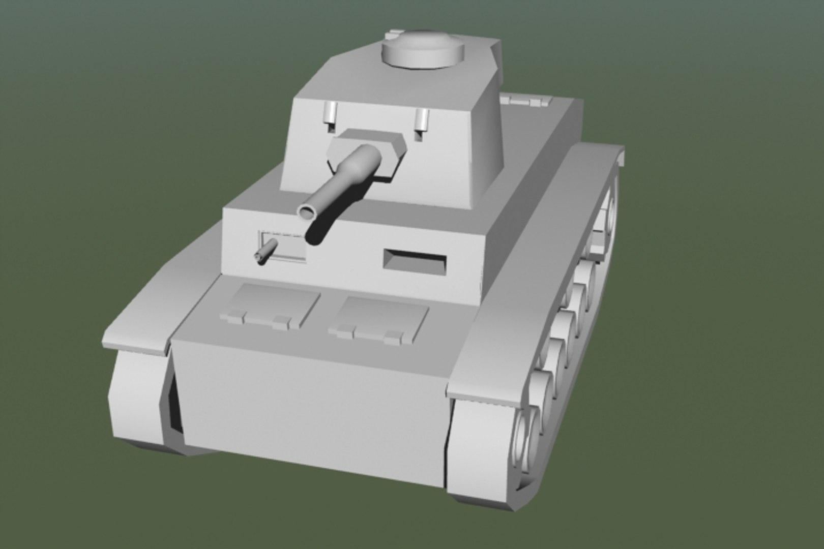 3d Model Panzer Tank
