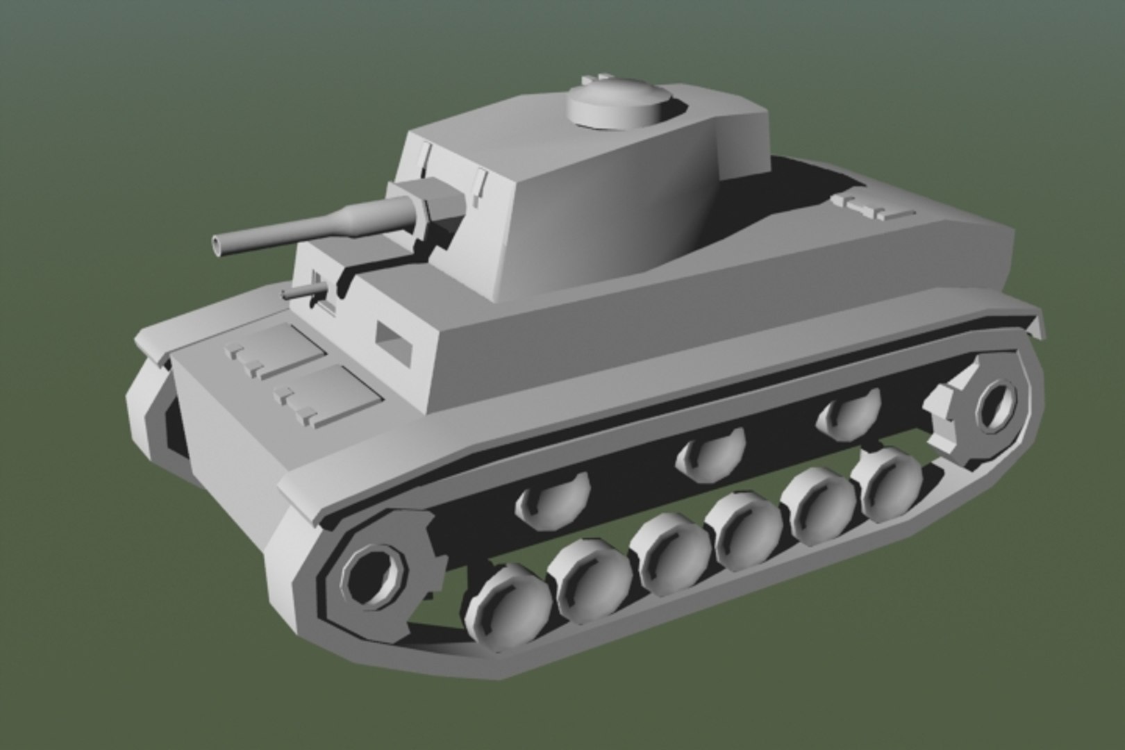 3d Model Panzer Tank