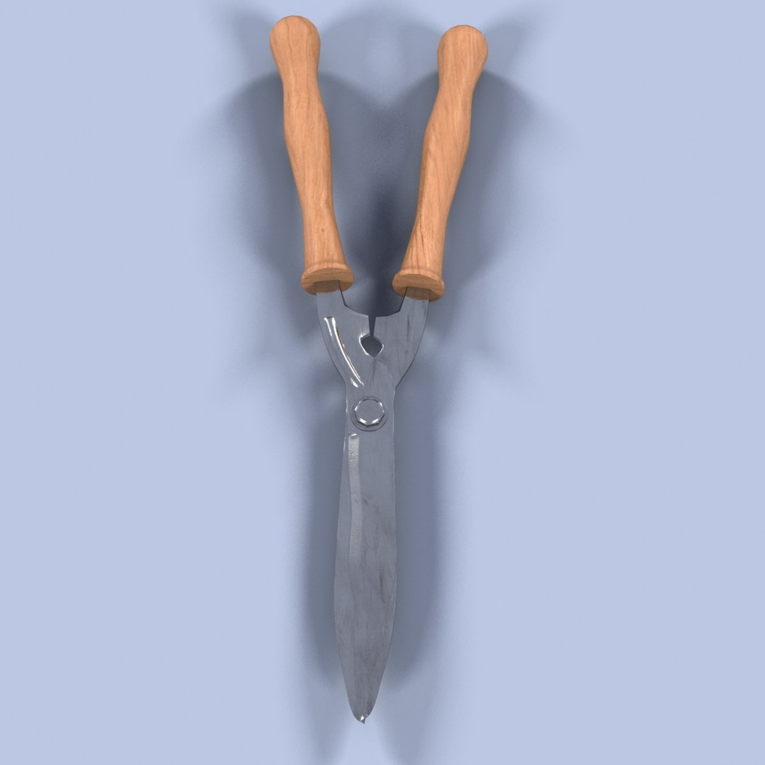 3d Model Garden Scissors