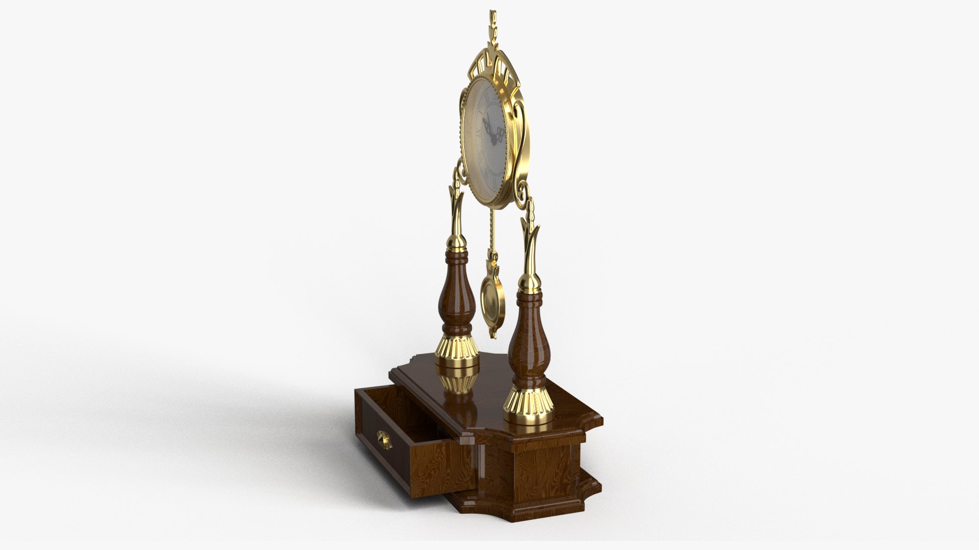 3D Pendulum Clock - TurboSquid 2033736