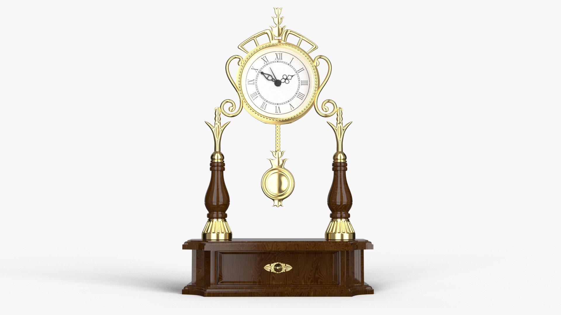 3D Pendulum Clock - TurboSquid 2033736