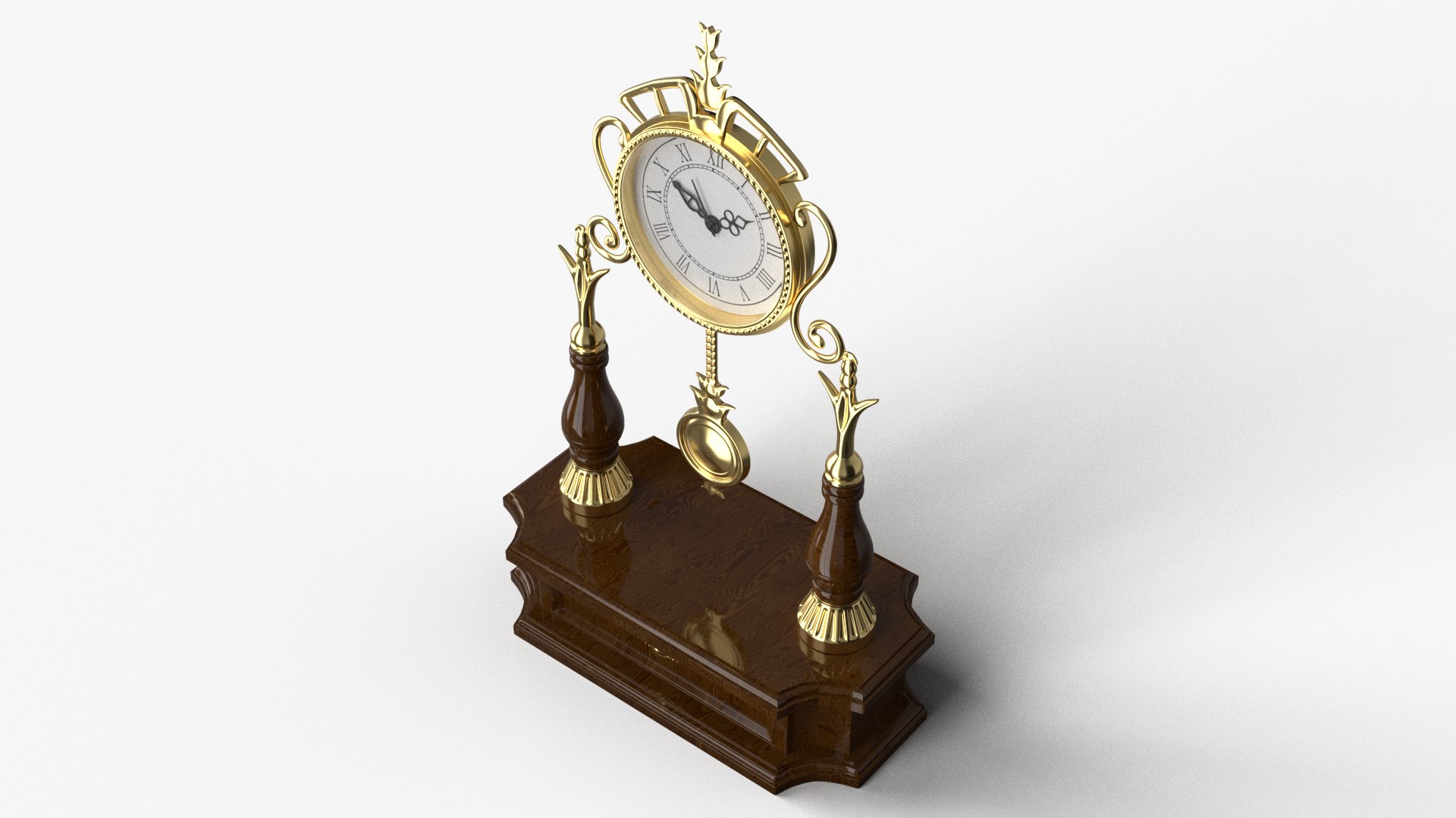 3D Pendulum Clock - TurboSquid 2033736