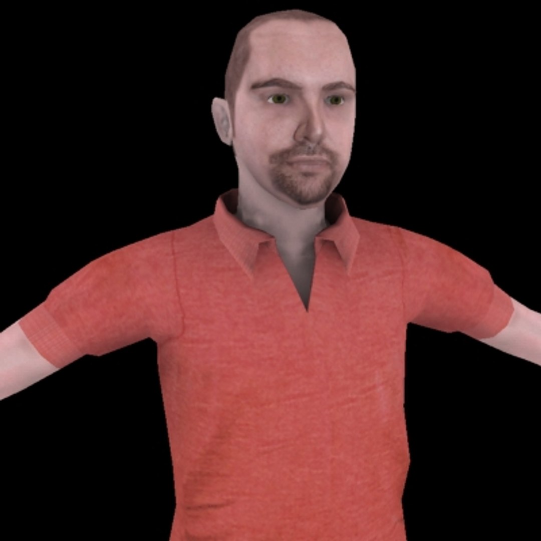 Everyday Male Casual Unrigged 3d Model
