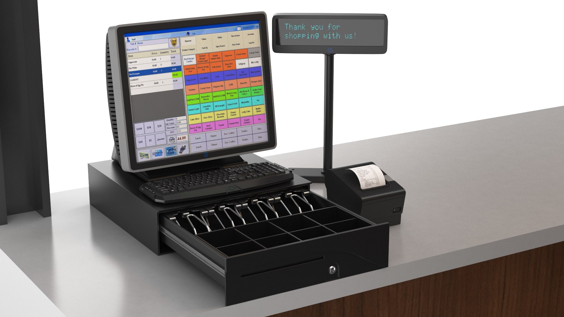 Two Detailed Fast Food Restaurants Kiosk And Truck 3D - TurboSquid 2094810