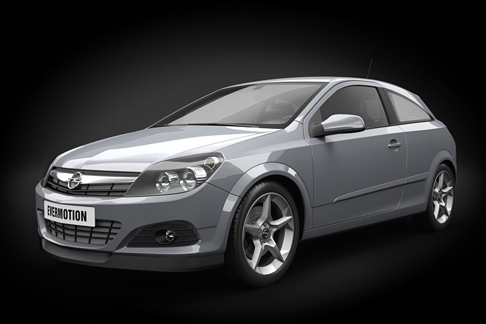 3d car opel astra iii model