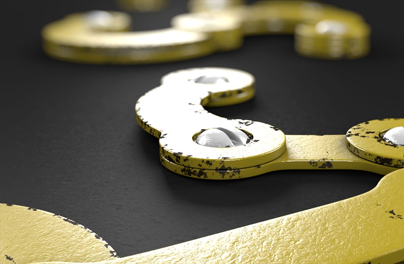 Rst rusty metal alphabet letters 3D model - TurboSquid 1454086