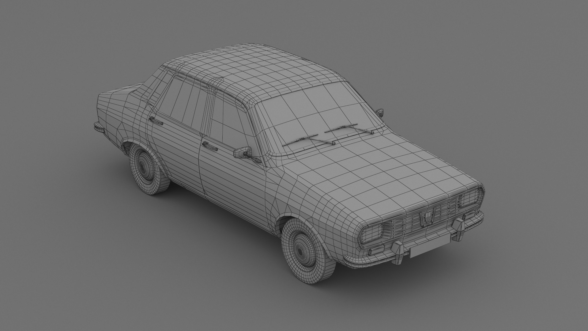 Dacia 1300 Grey 3D Model - TurboSquid 1829805