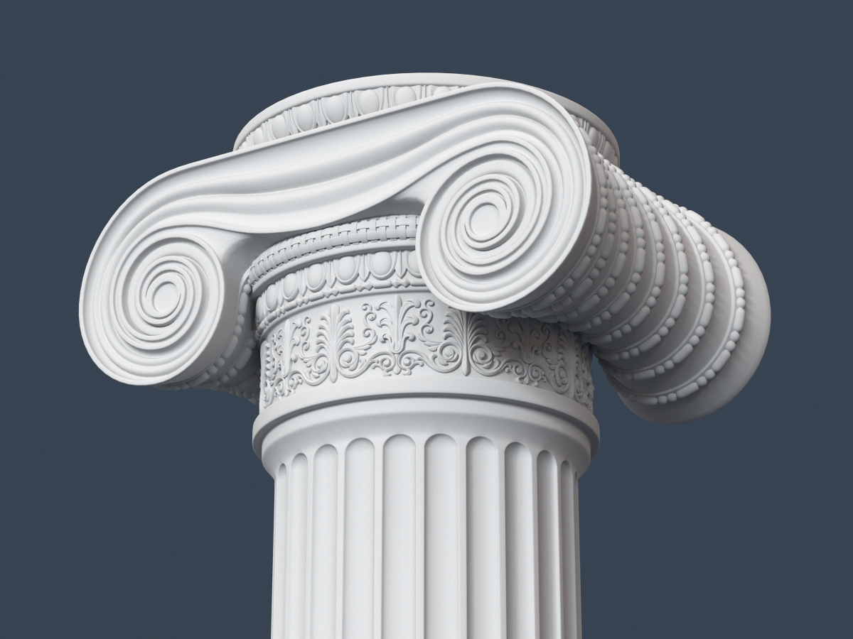 3d classical column model