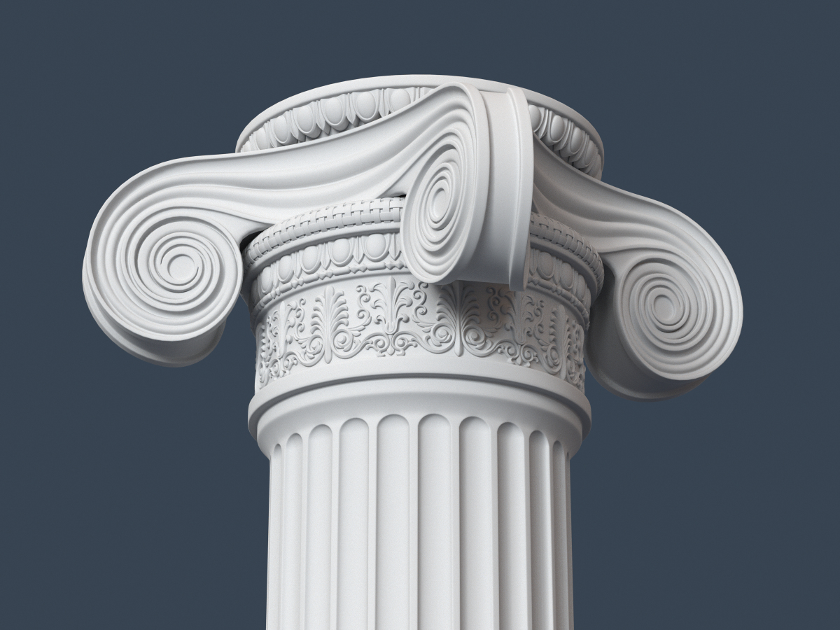 3d classical column model