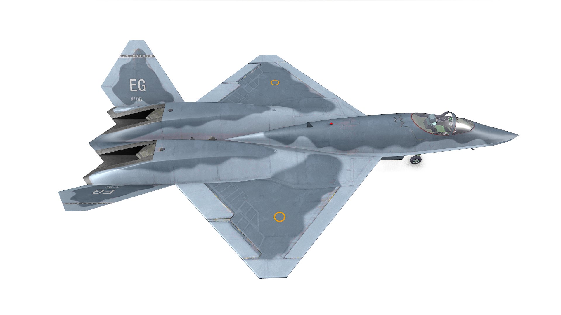 Yf-23 Fighter Jet 3D Model - TurboSquid 1666010