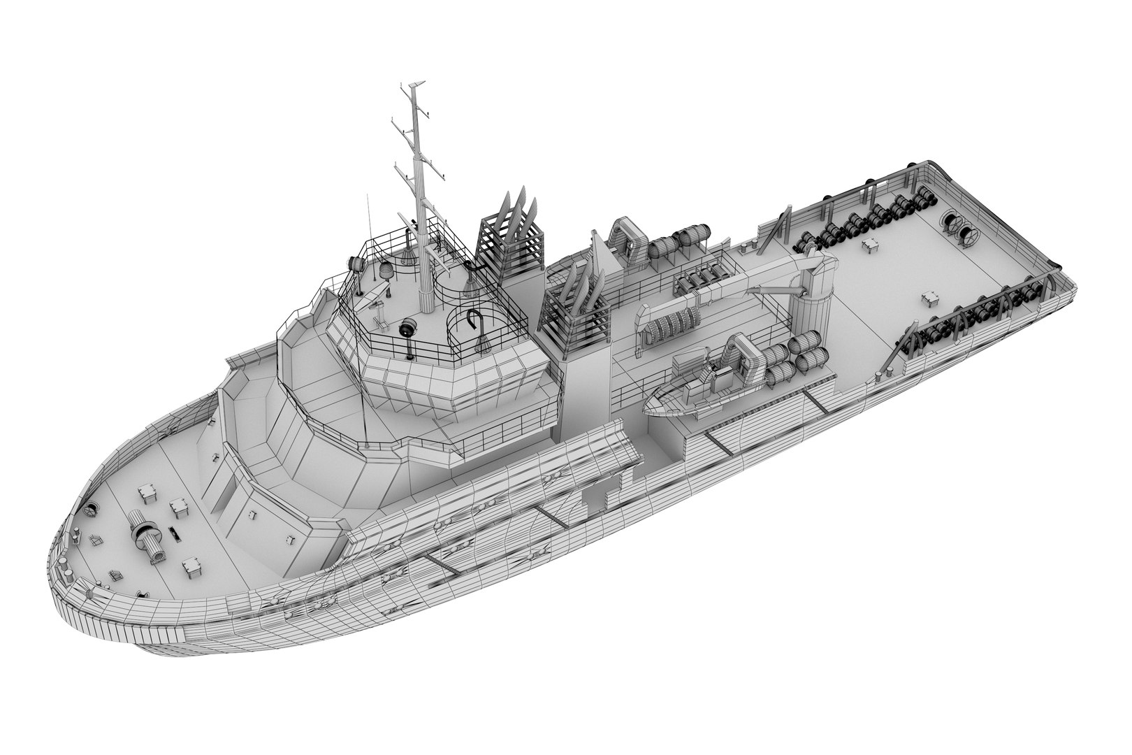 3D Rescue tugboat Professor Nikolay Muru project 22870 model ...