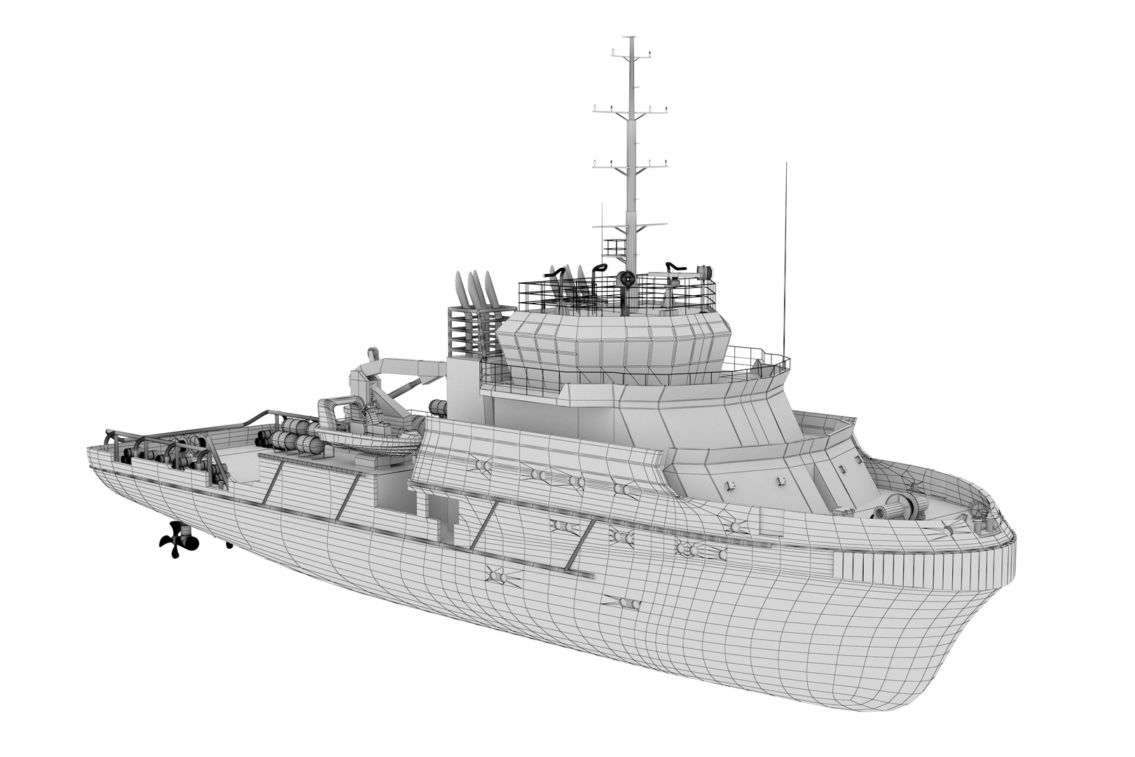 3D Rescue tugboat Professor Nikolay Muru project 22870 model ...