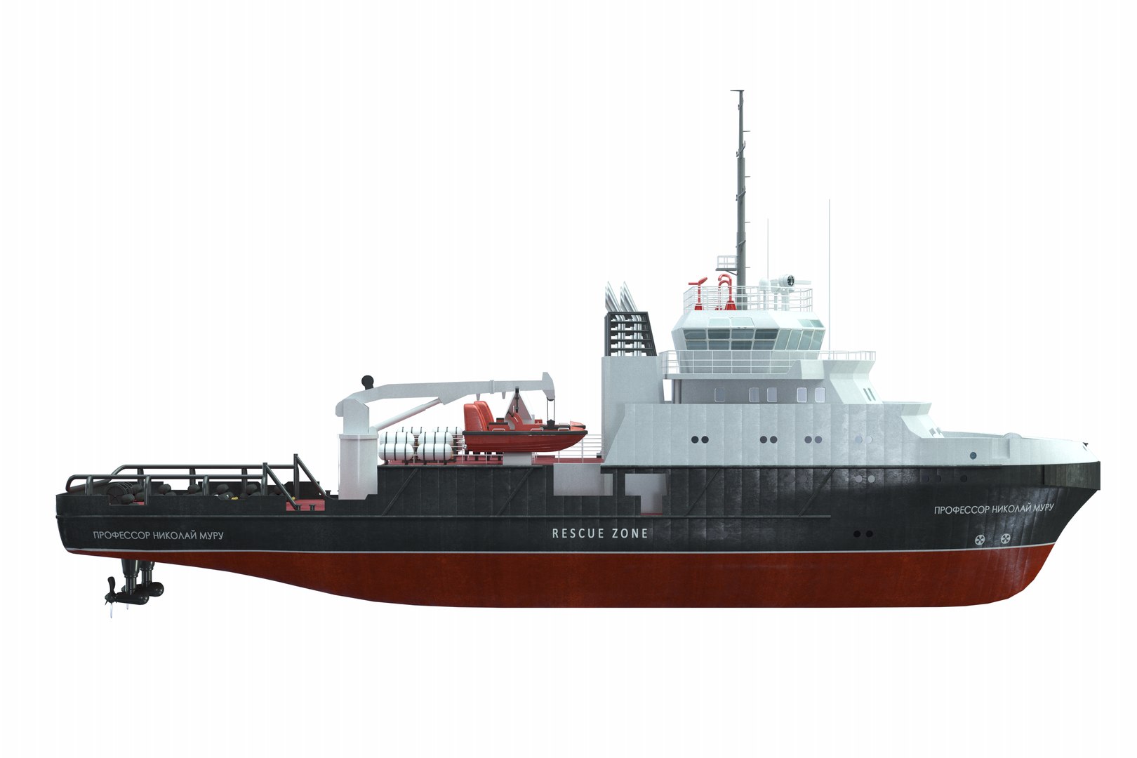 3D Rescue Tugboat Professor Nikolay Muru Project 22870 Model ...
