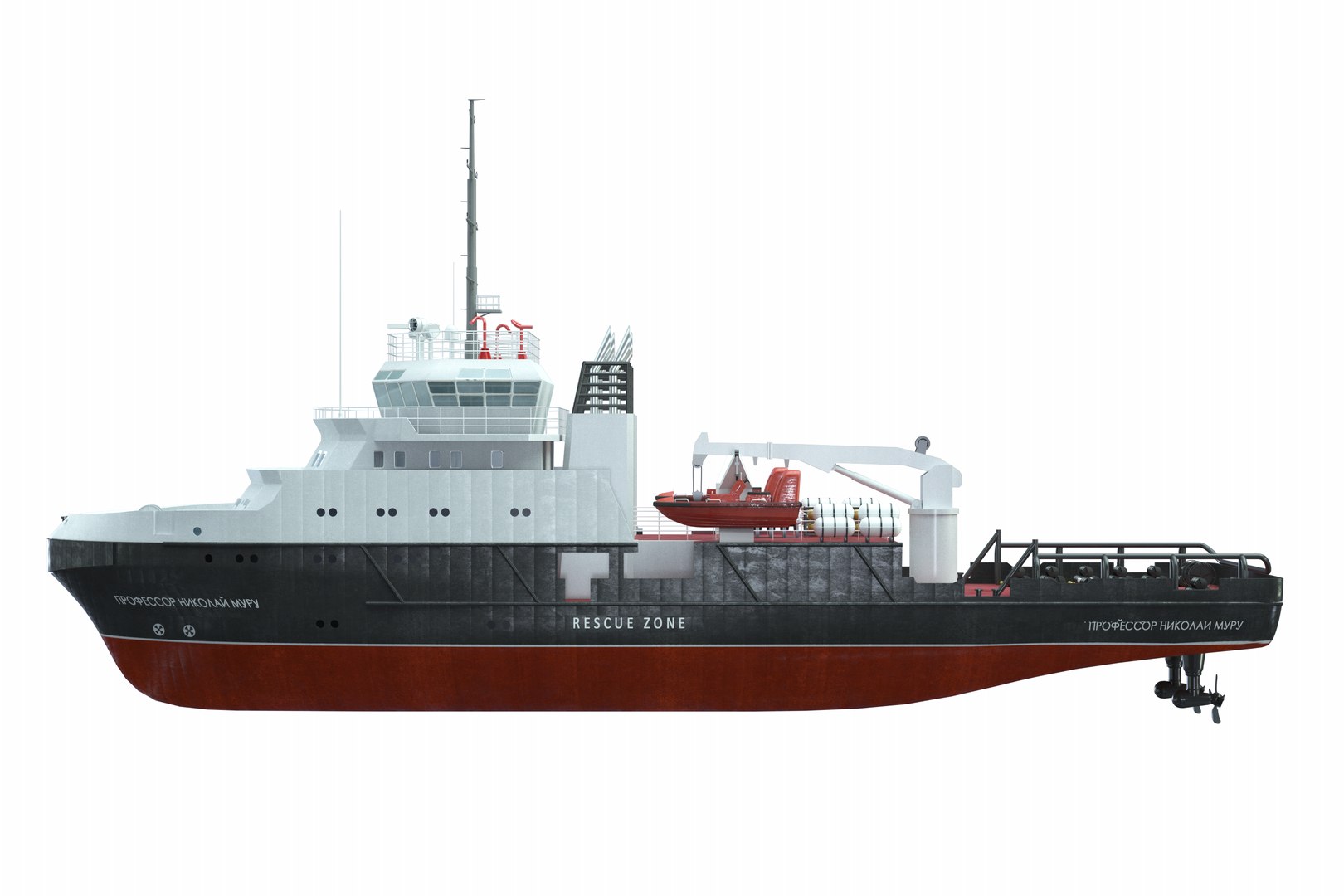 3D Rescue Tugboat Professor Nikolay Muru Project 22870 Model ...