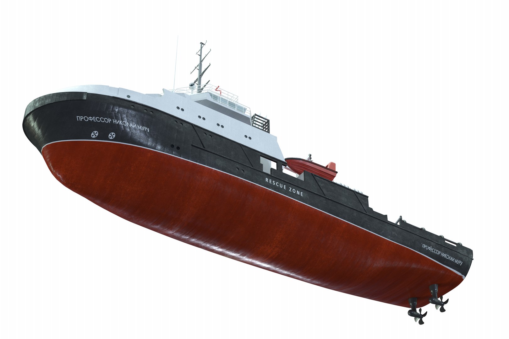 3D Rescue tugboat Professor Nikolay Muru project 22870 model ...