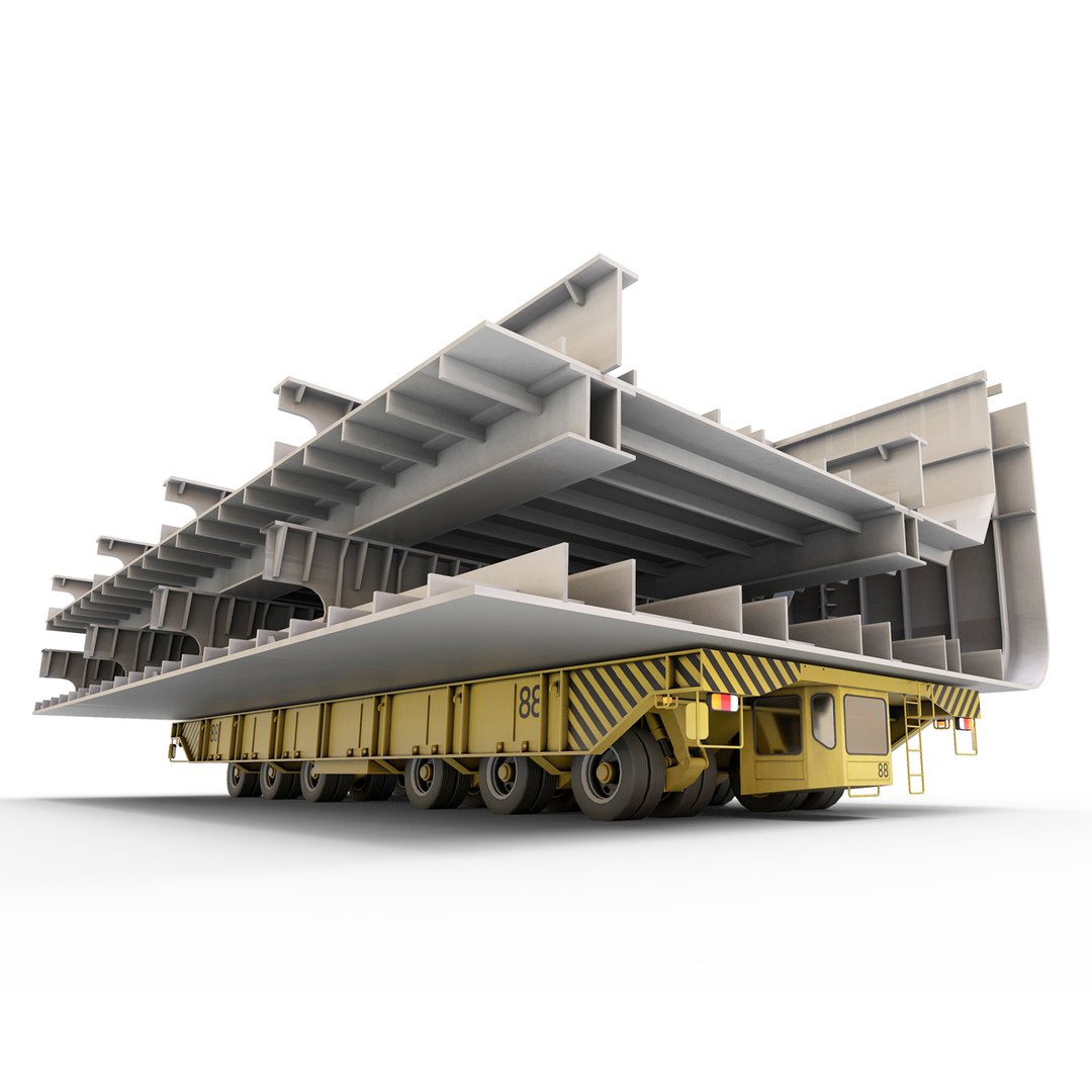 Trailer For Shipyard 3D Model - TurboSquid 2173786