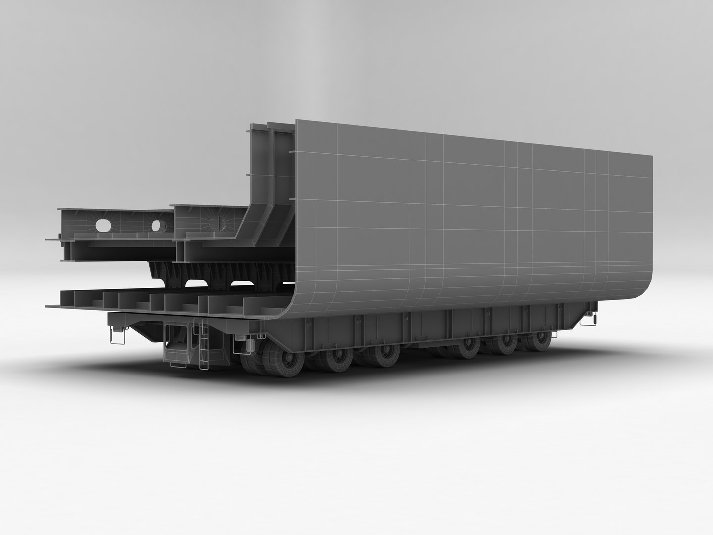 Trailer for Shipyard 3D model - TurboSquid 2173786