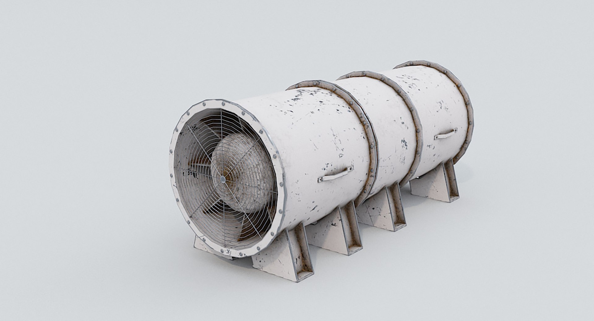 White Ventilation Fan 3D Model - TurboSquid 1740254
