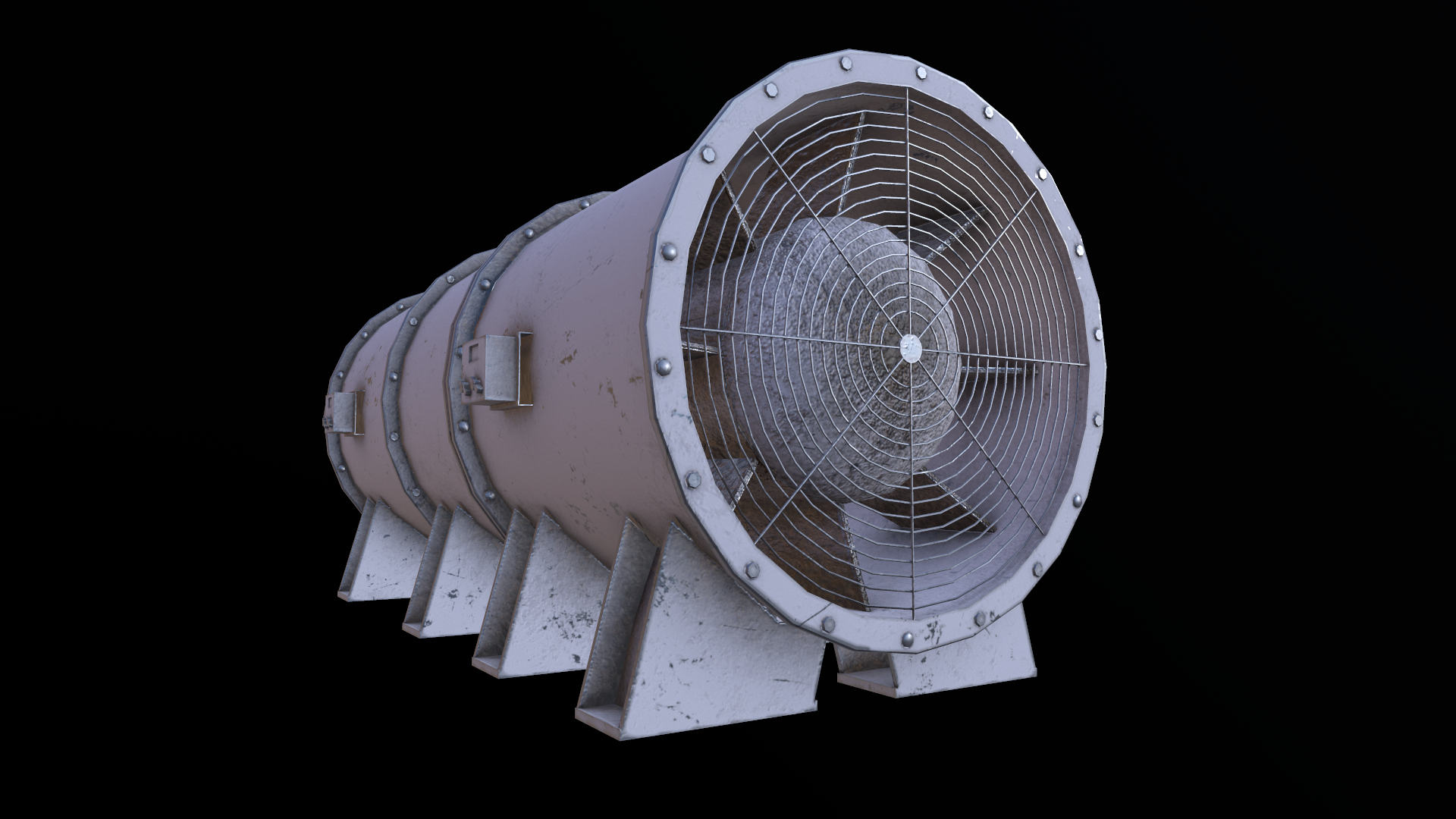 White Ventilation Fan 3D model - TurboSquid 1740254