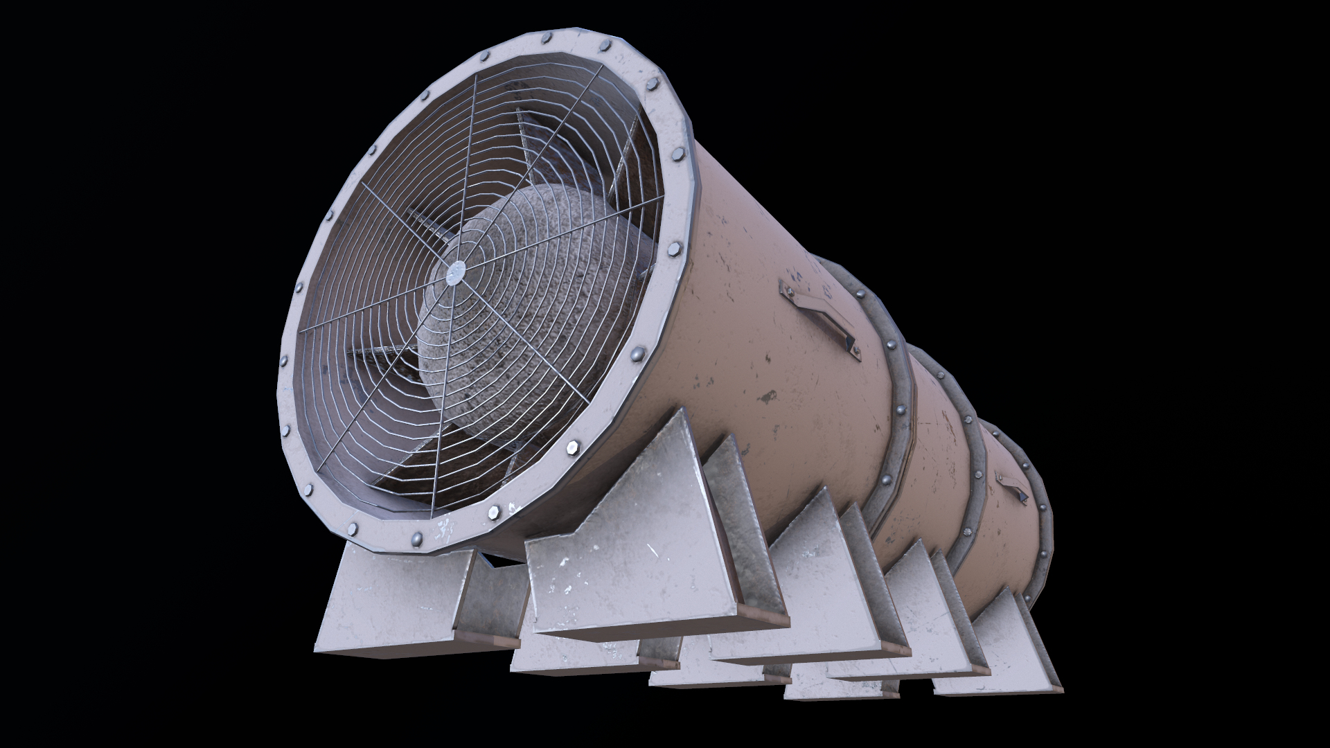 White Ventilation Fan 3D model - TurboSquid 1740254