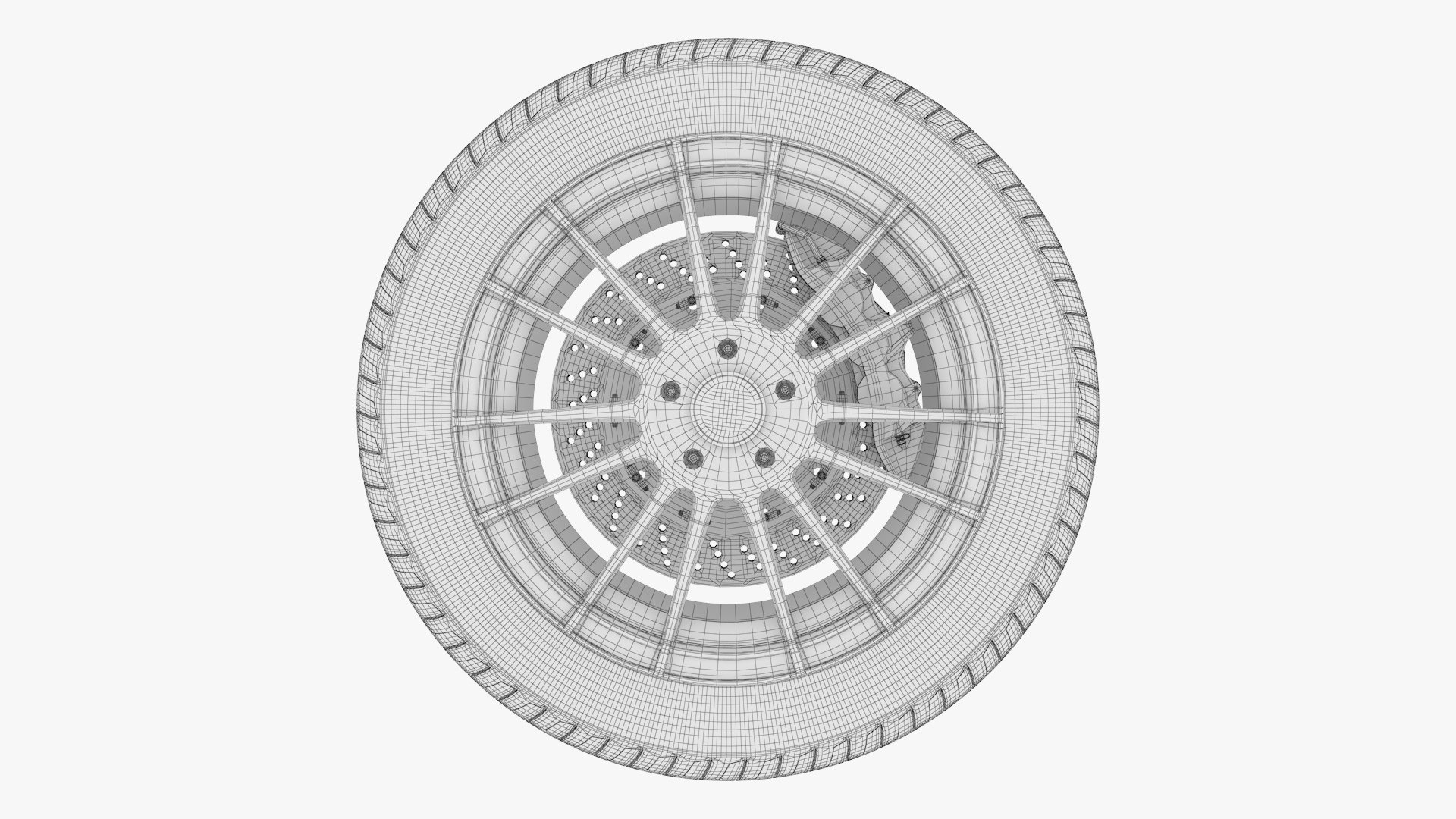 Realistic Car Wheel Pbr Model - TurboSquid 1660558