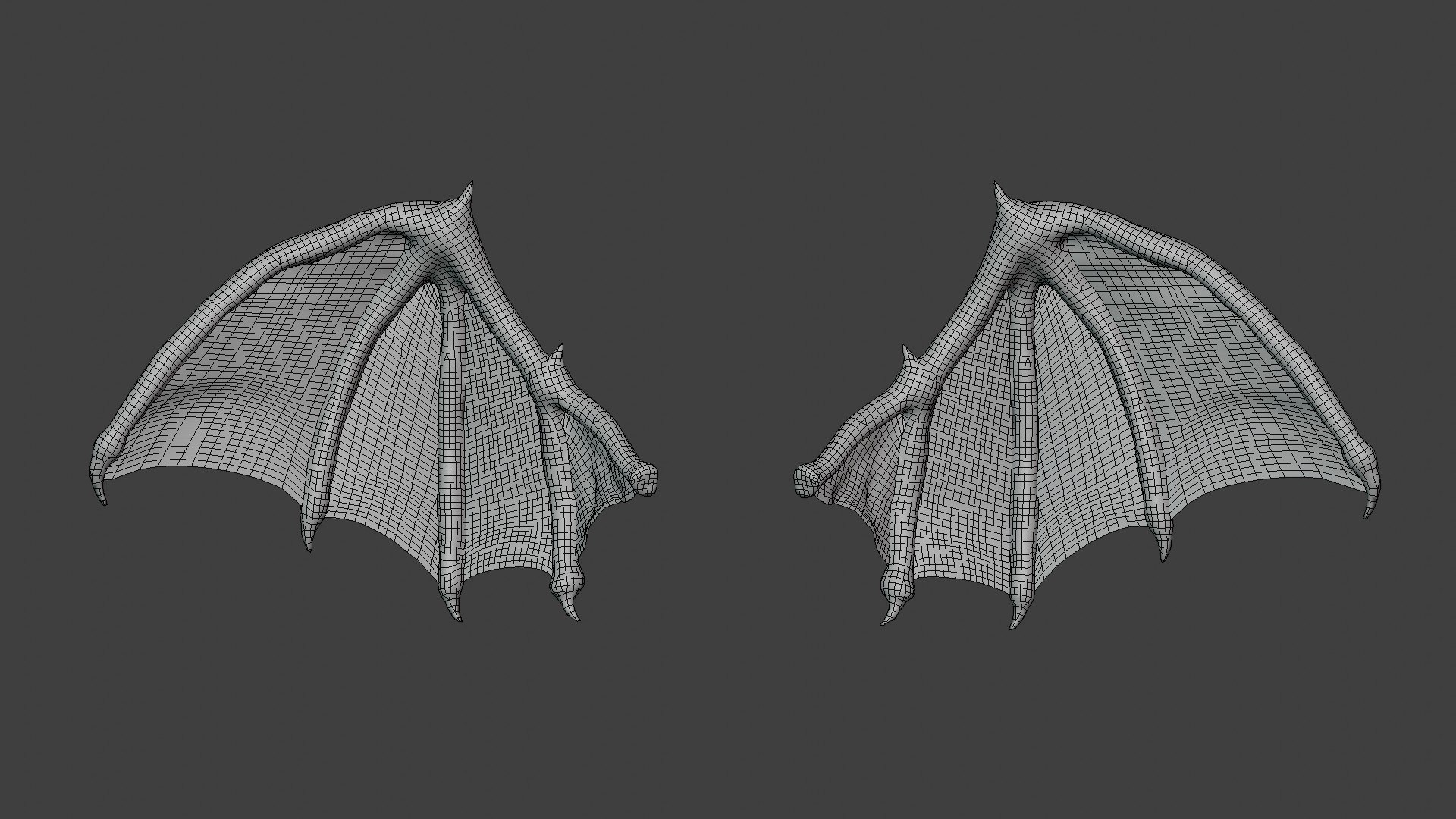 Demon Wings - Low Poly 3D Model - TurboSquid 1764744