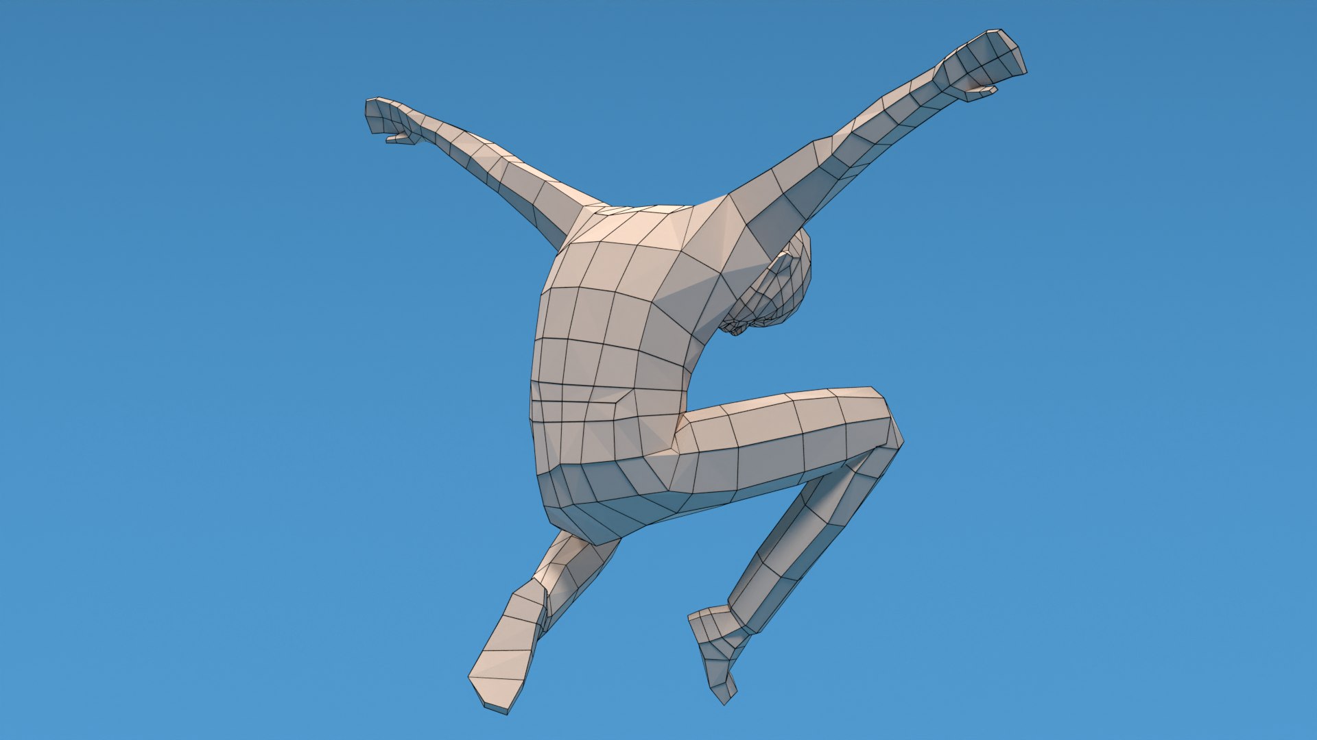 Low Poly Kid Jumping 3D Model - TurboSquid 1880876