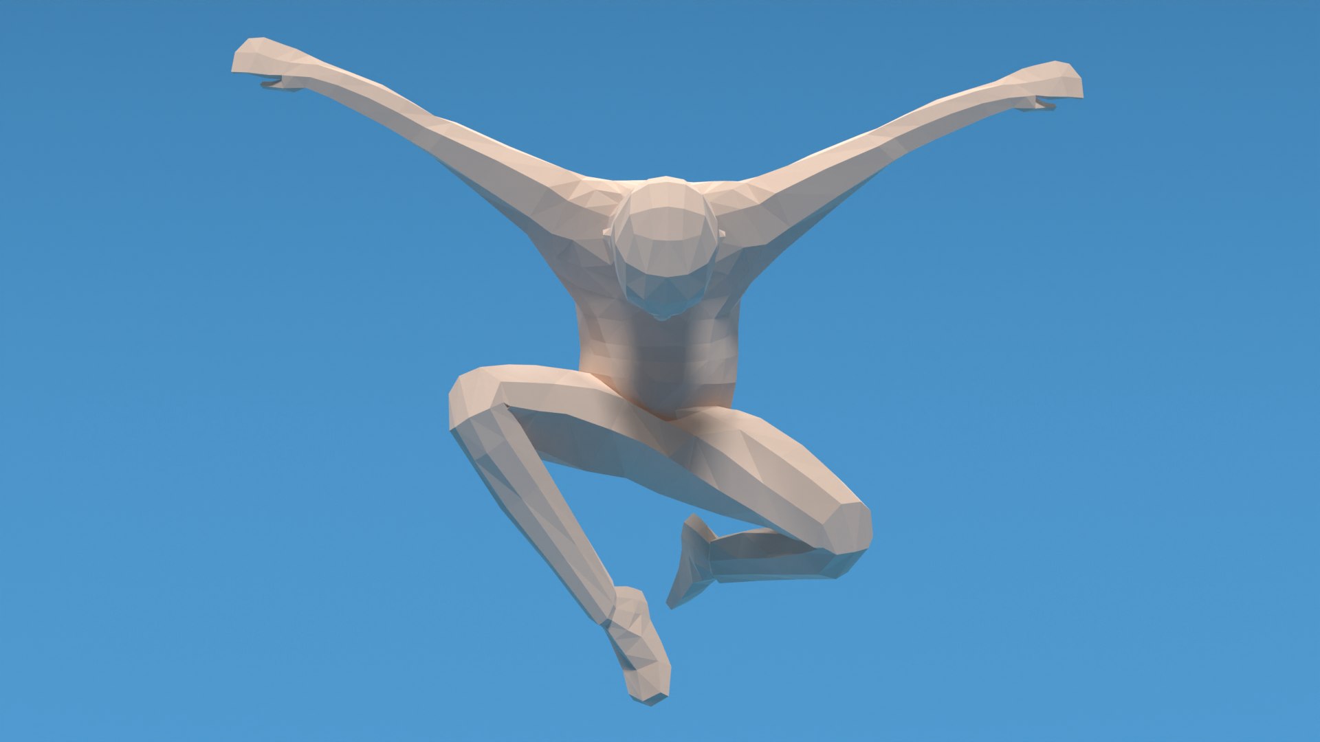 Low Poly Kid Jumping 3D Model - TurboSquid 1880876