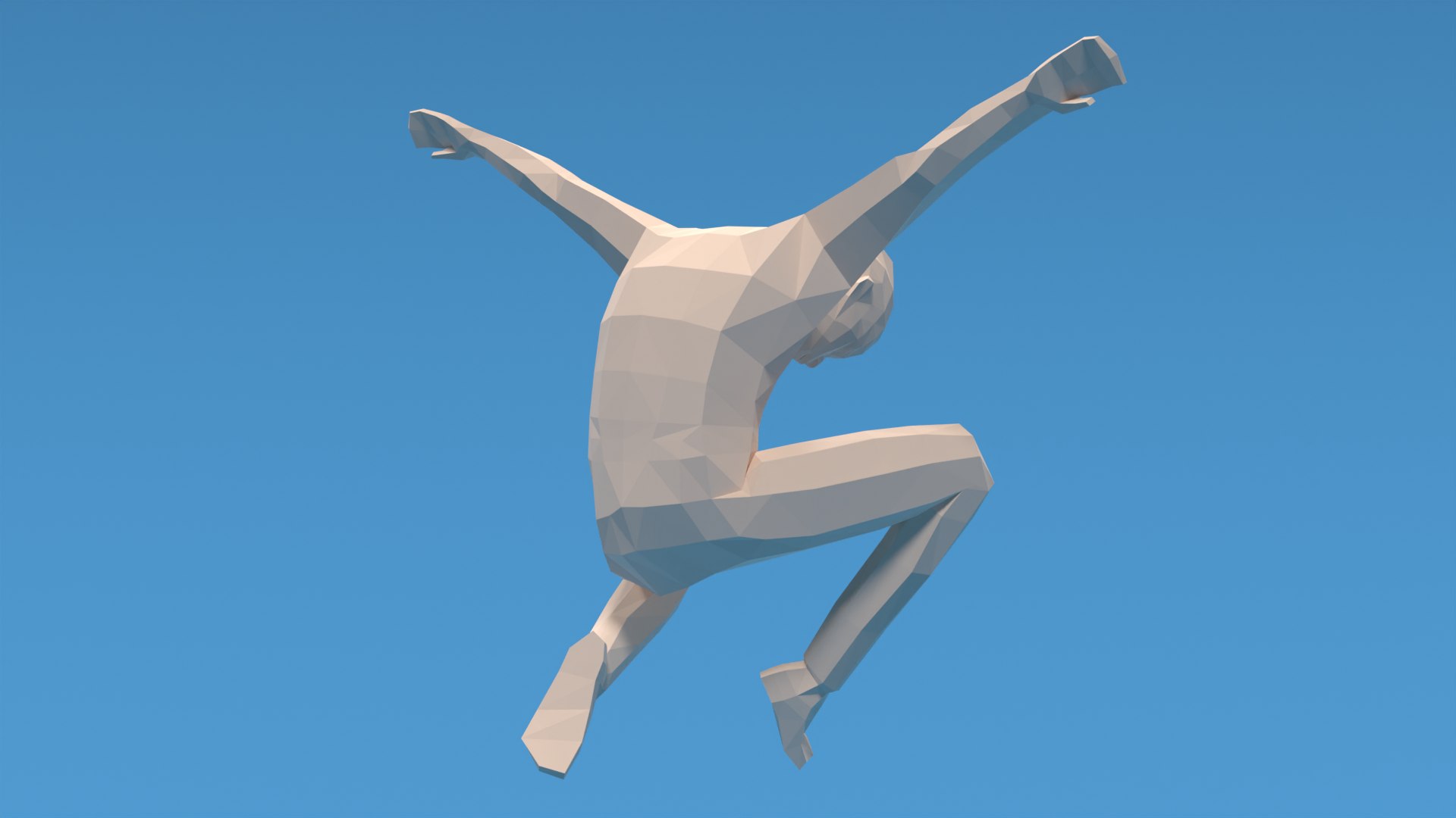 Low Poly Kid Jumping 3D Model - TurboSquid 1880876