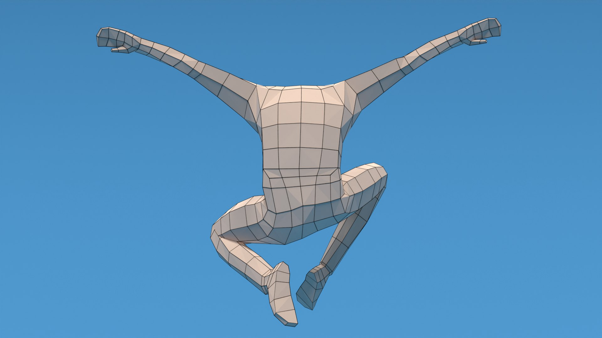 Low Poly Kid Jumping 3D Model - TurboSquid 1880876