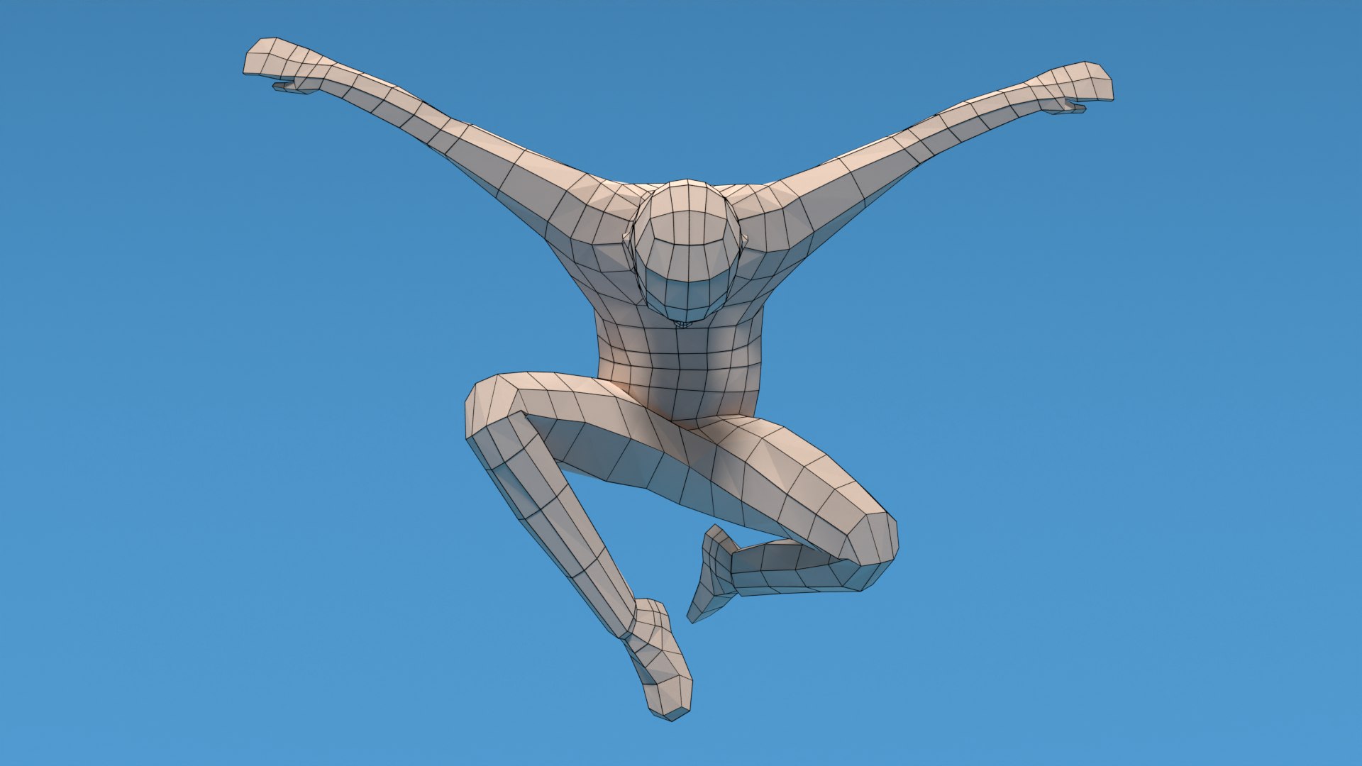 Low Poly Kid Jumping 3D Model - TurboSquid 1880876