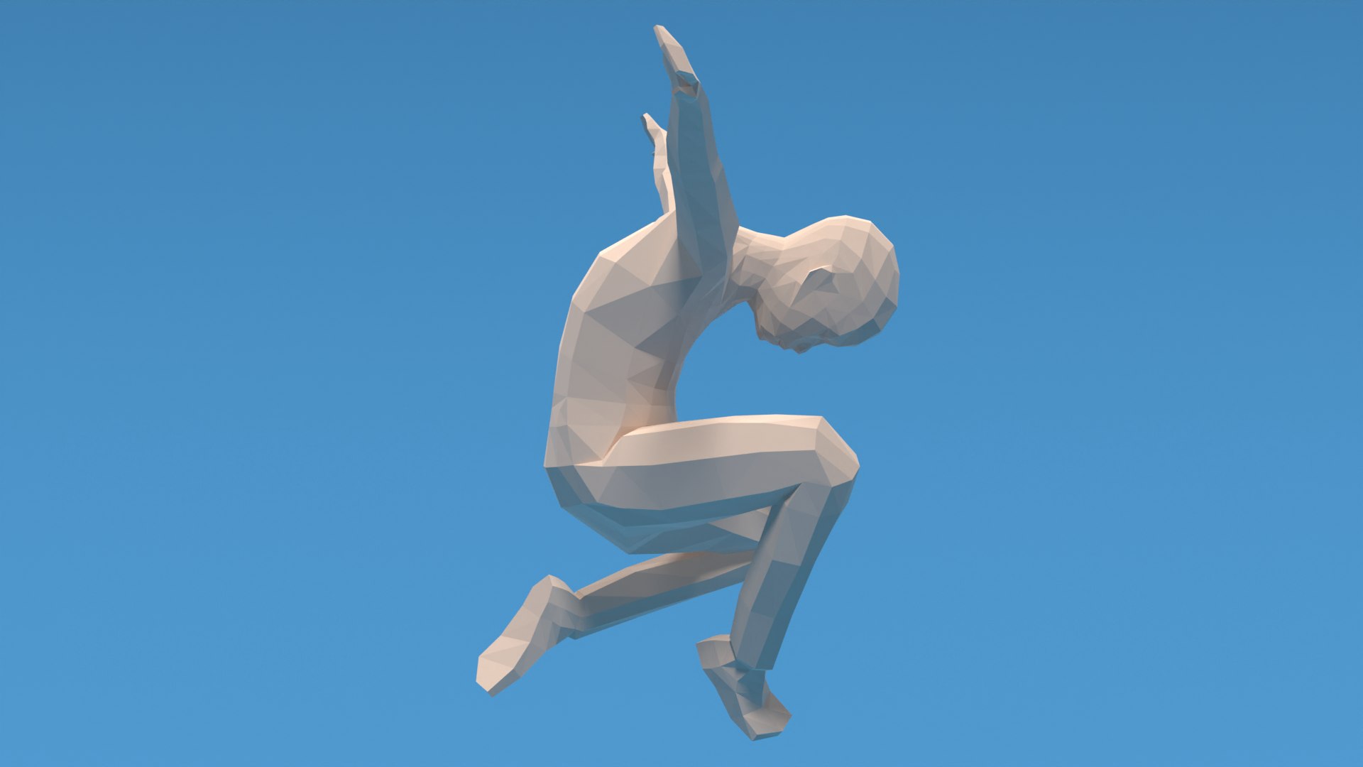 Low Poly Kid Jumping 3D Model - TurboSquid 1880876