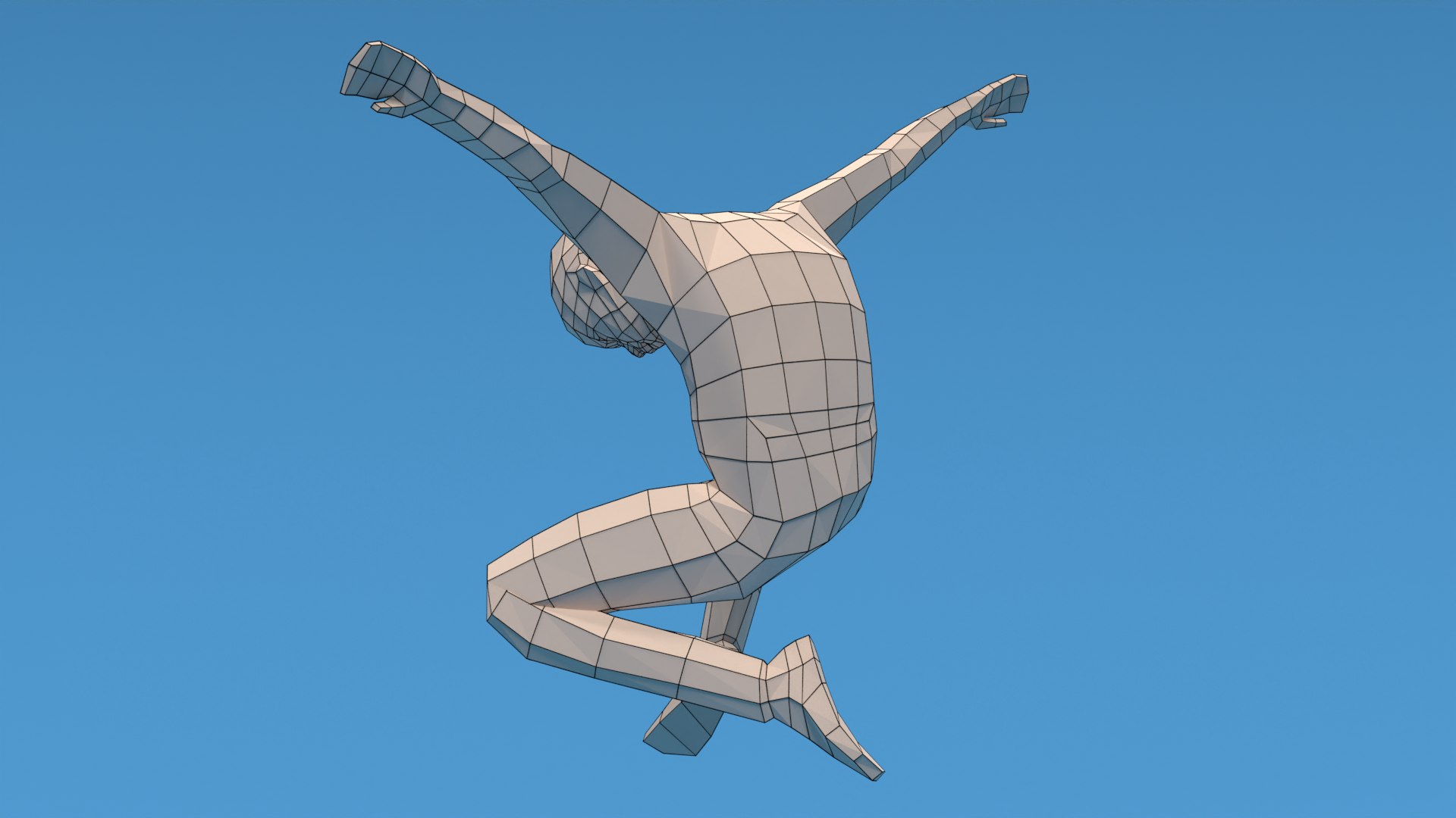 Low Poly Kid Jumping 3D Model - TurboSquid 1880876