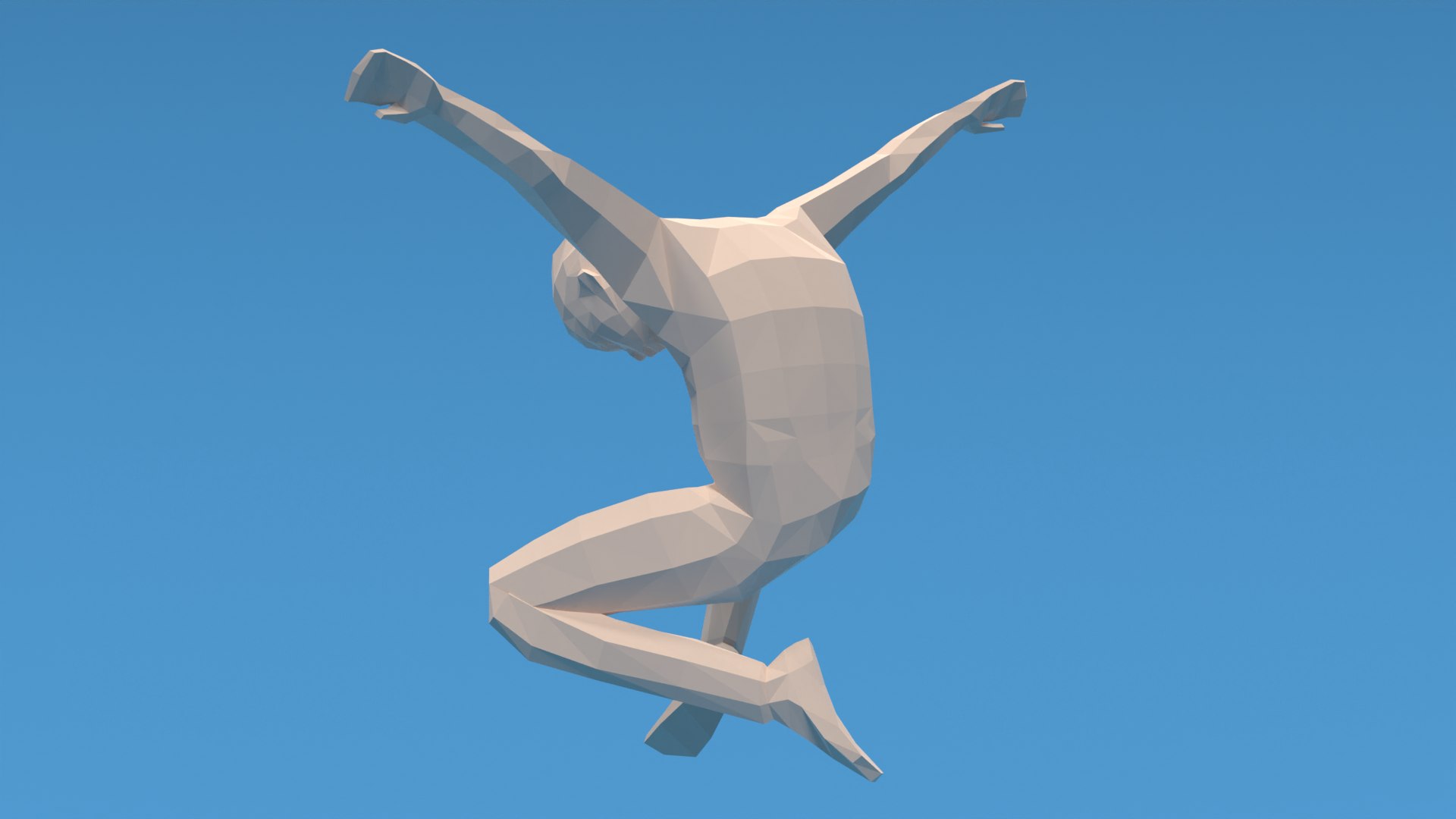 Low Poly Kid Jumping 3D Model - TurboSquid 1880876