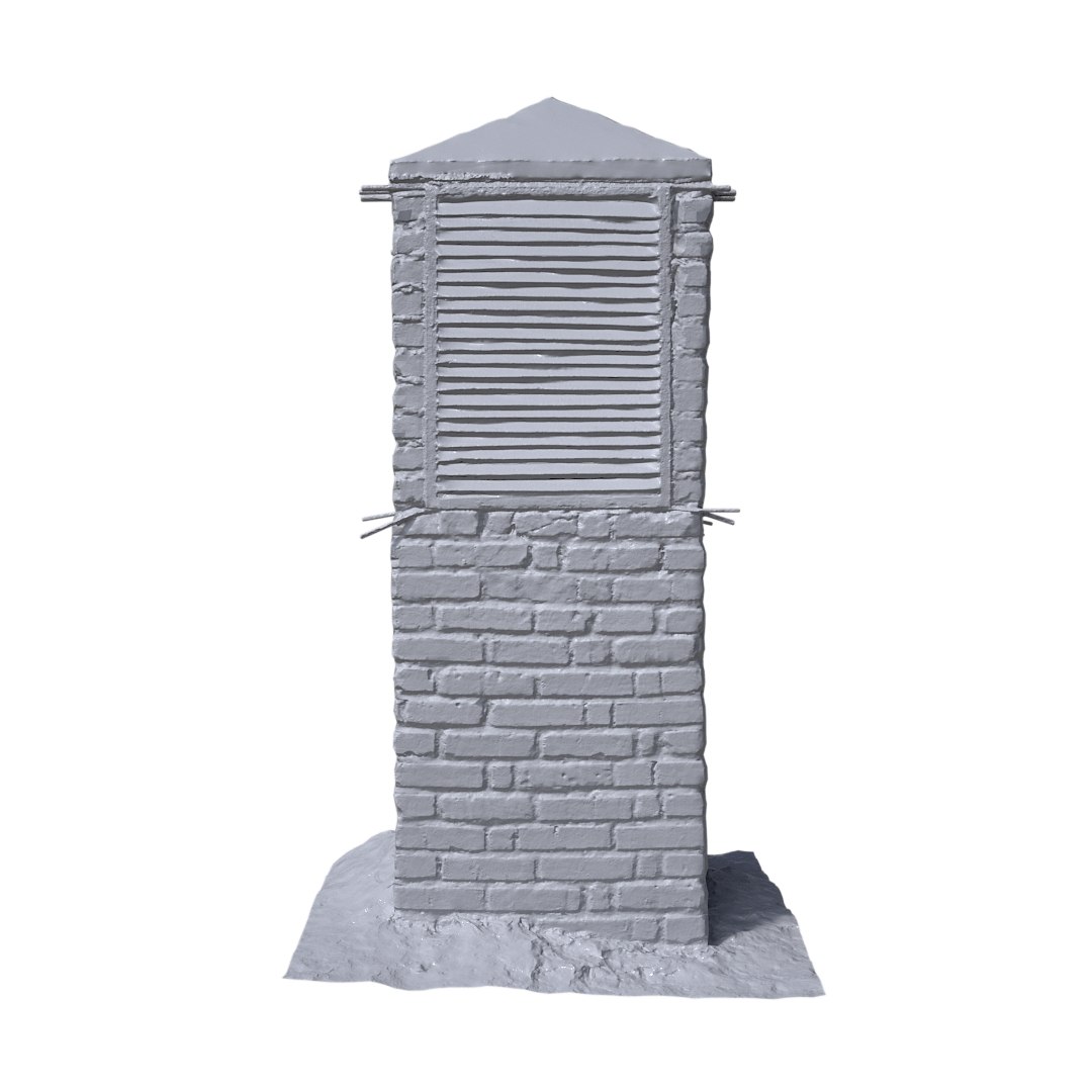 Brick Ventilation Column Scan 3D - TurboSquid 1411772