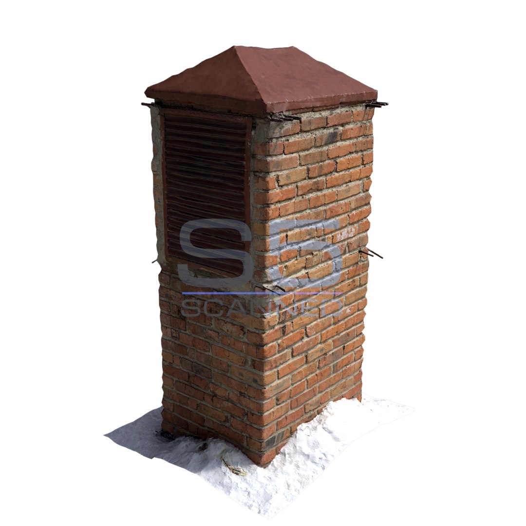 Brick Ventilation Column Scan 3D - TurboSquid 1411772