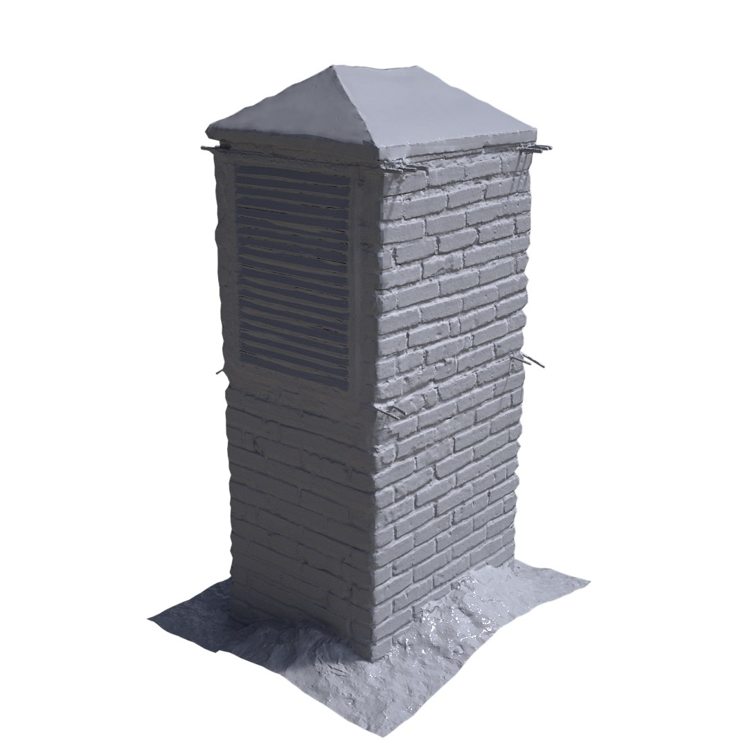 Brick Ventilation Column Scan 3D - TurboSquid 1411772